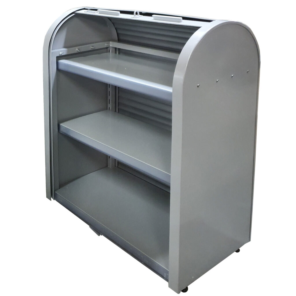 Forecourt bunker / petrol station box in silver RAL 9006 | Direct from ...