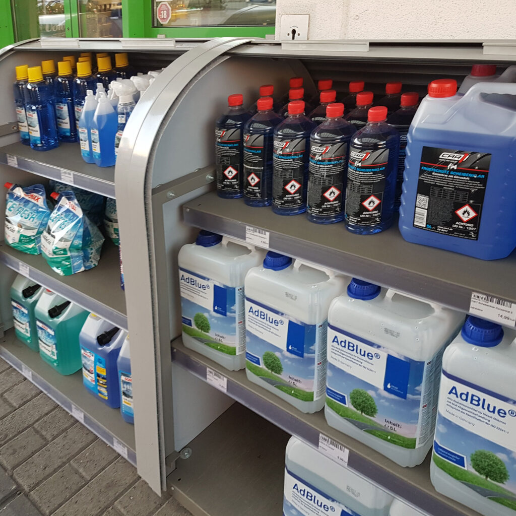 Forecourt bunker / petrol station box in silver RAL 9006 | Direct from ...