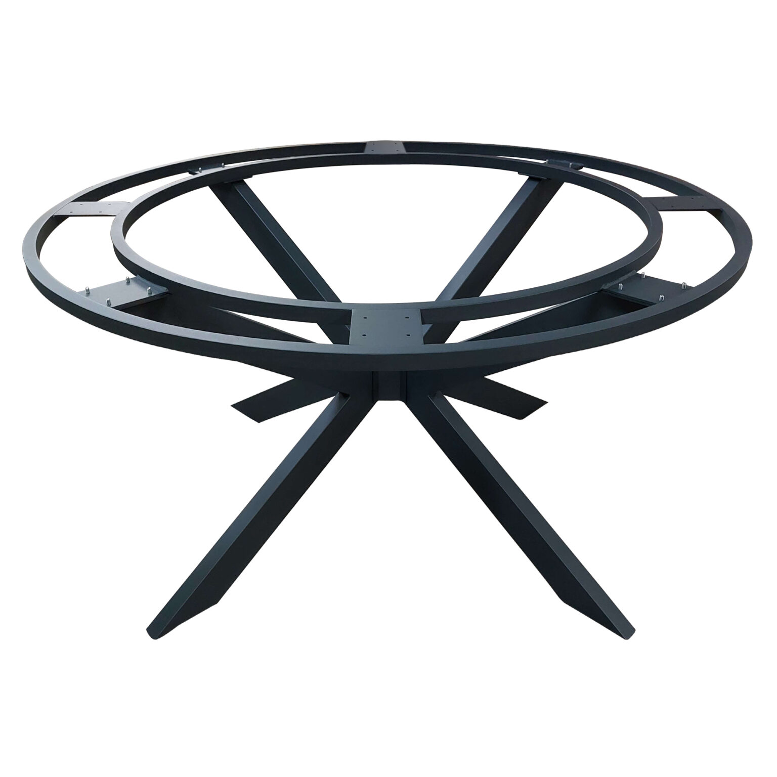 TISCHGESTELL 4V mit Verstärkungsrahmen für runde Tischplatte