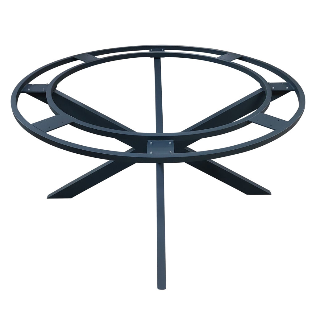 TISCHGESTELL 4V mit Verstärkungsrahmen für runde Tischplatte