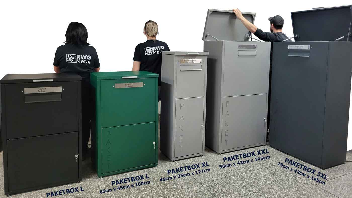 Paketbox XXL für große Pakete | Metallwarenfabrik - RWGMETAL