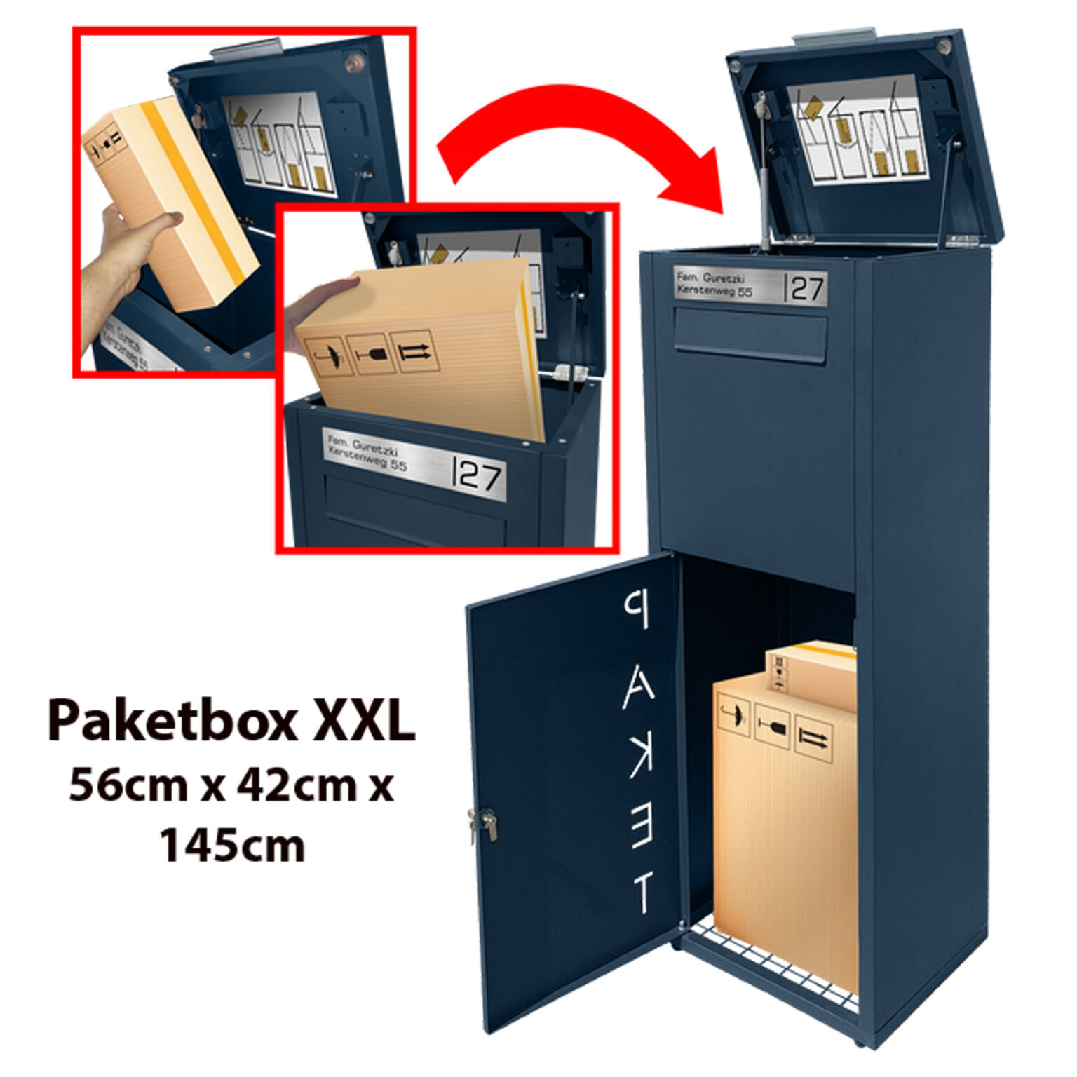 Paketbox XL für große Pakete | Direkt vom Hersteller