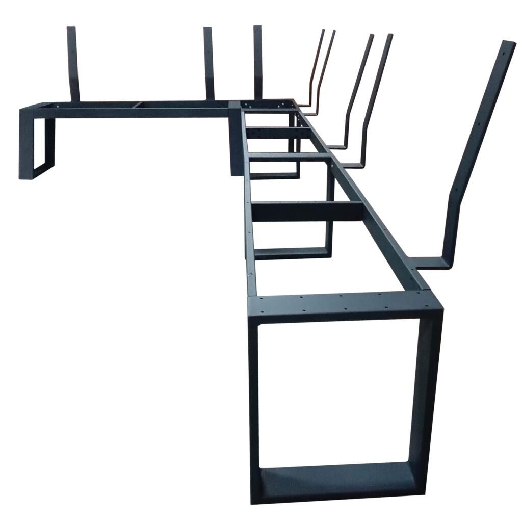 Metallgestell für eine Sitzbankecke | Metallwarenfabrik