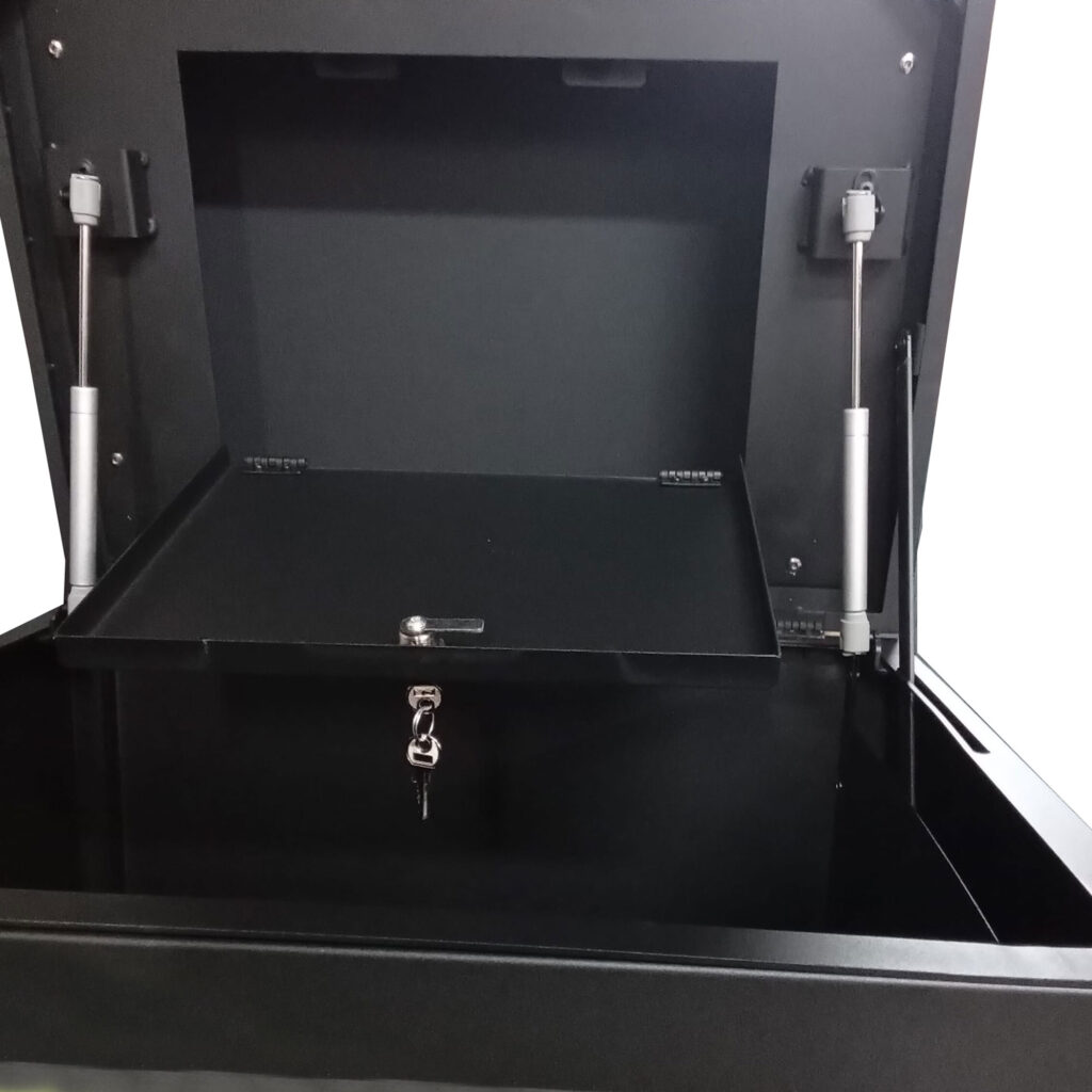 Paketbox XXL für große Pakete mit Briefkasten im Deckel